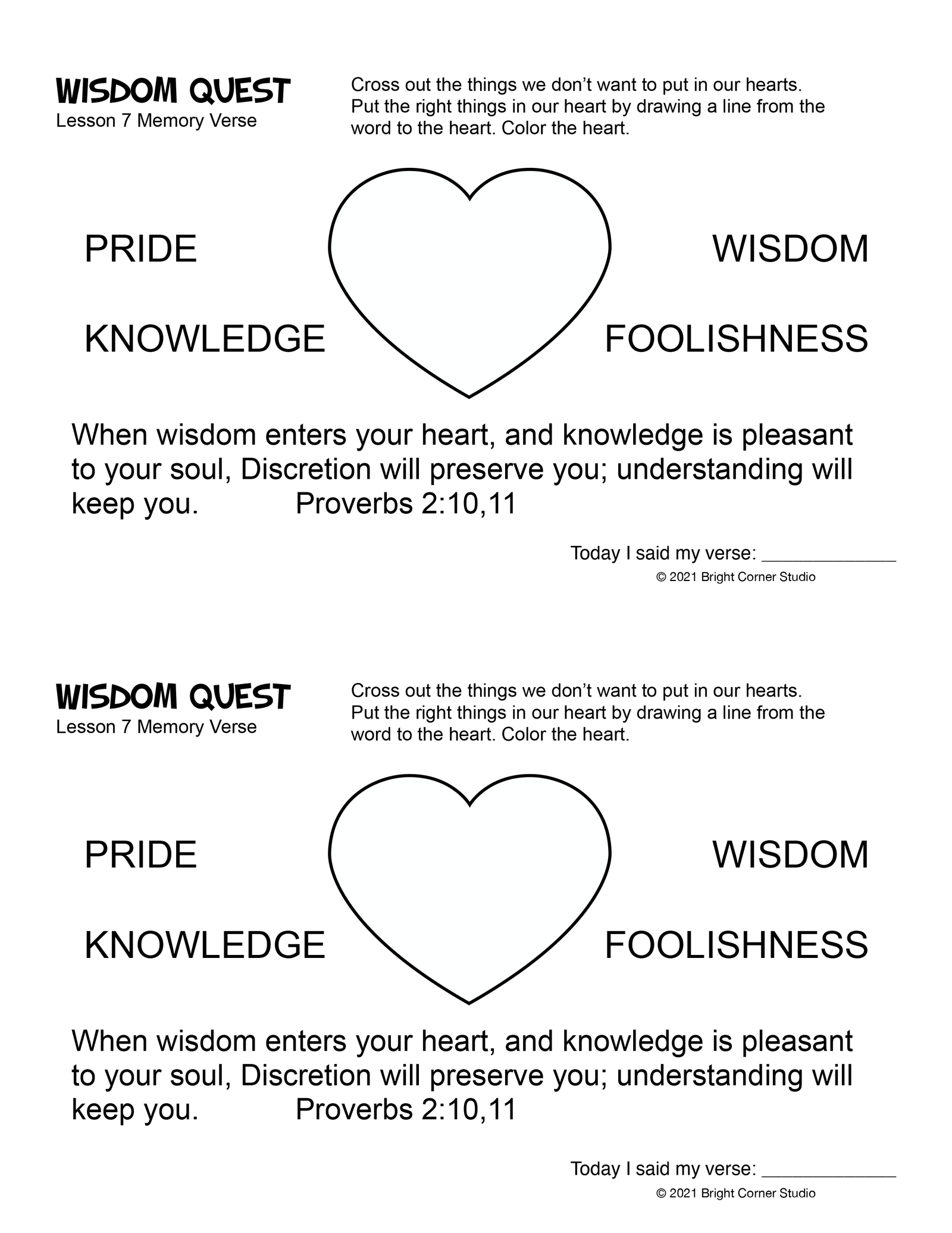 Wisdom Woods Activity Sheet 7 – Faith-Based Resources for Families ...